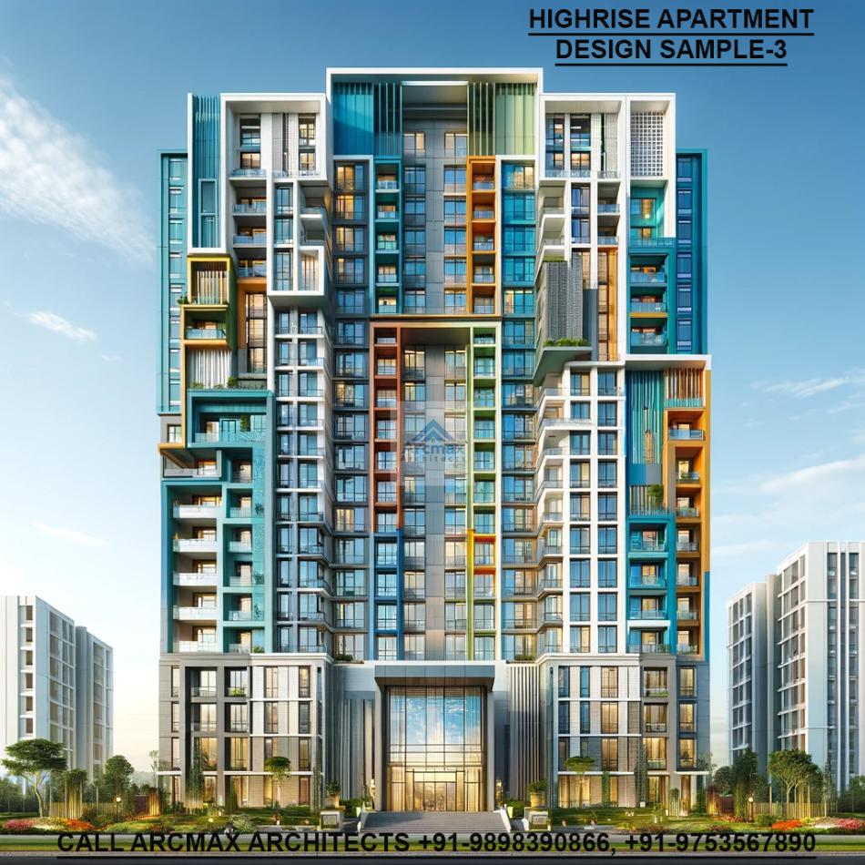 3D Visualization & Renderings for High-Rise Apartments | Arcmax Architects in Delhi, Mumbai ...
